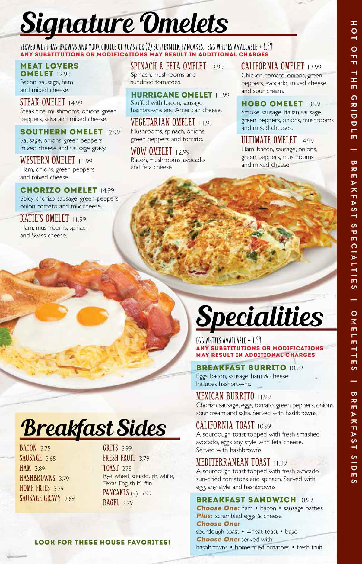 Our Menu – Rise & Shine Breakfast House